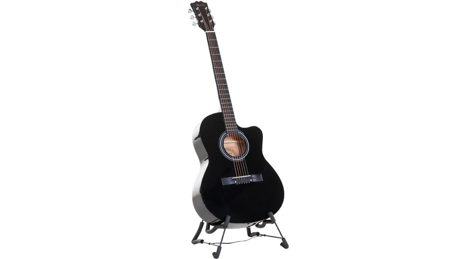 Karrera 40-inch Acoustic Guitar - Black | Harvey Norman