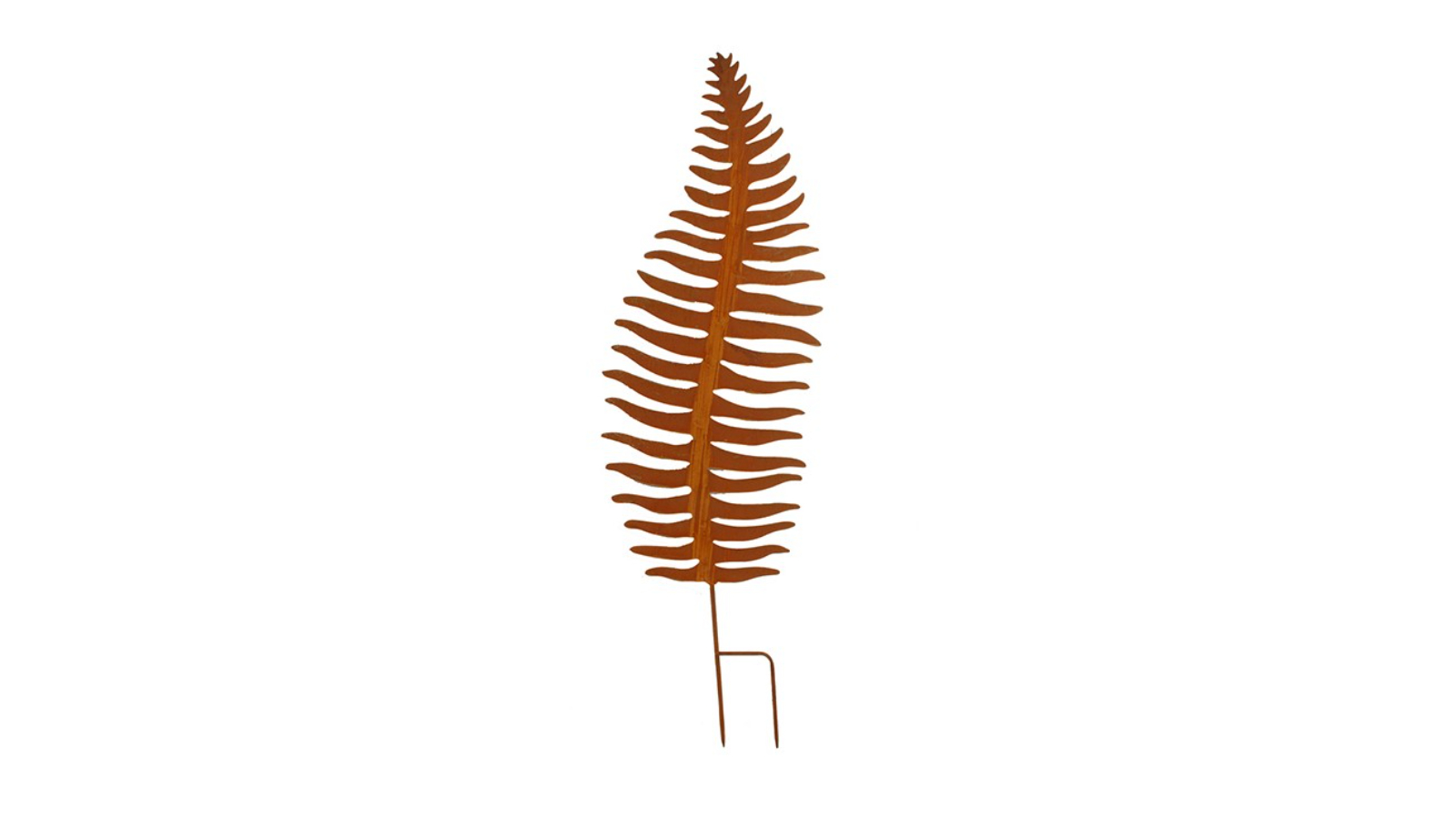 Maine and Crawford 100cm Cast Iron Yamba Fern Leaf Ornament - Rusted ...