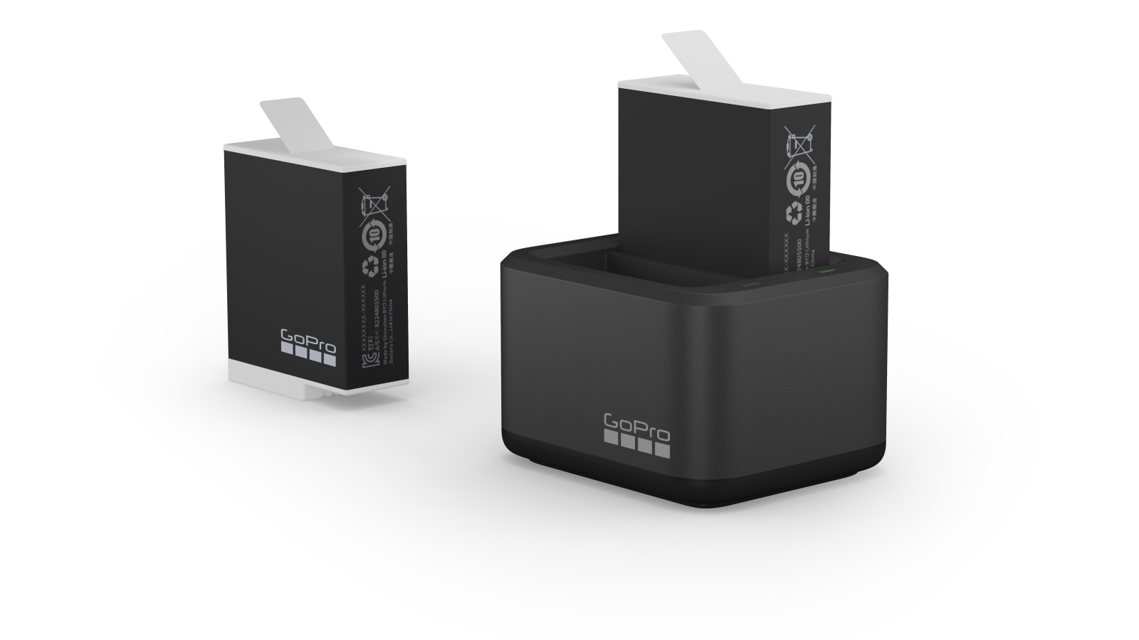 GoPro Dual Battery Charger + Enduro Batteries for HERO11/HERO10 Black ...