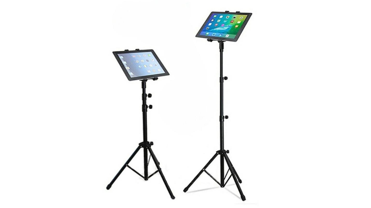 BatteryMate Adjustable Floor Stand Tripod for iPad 7-12inch Tablet ...