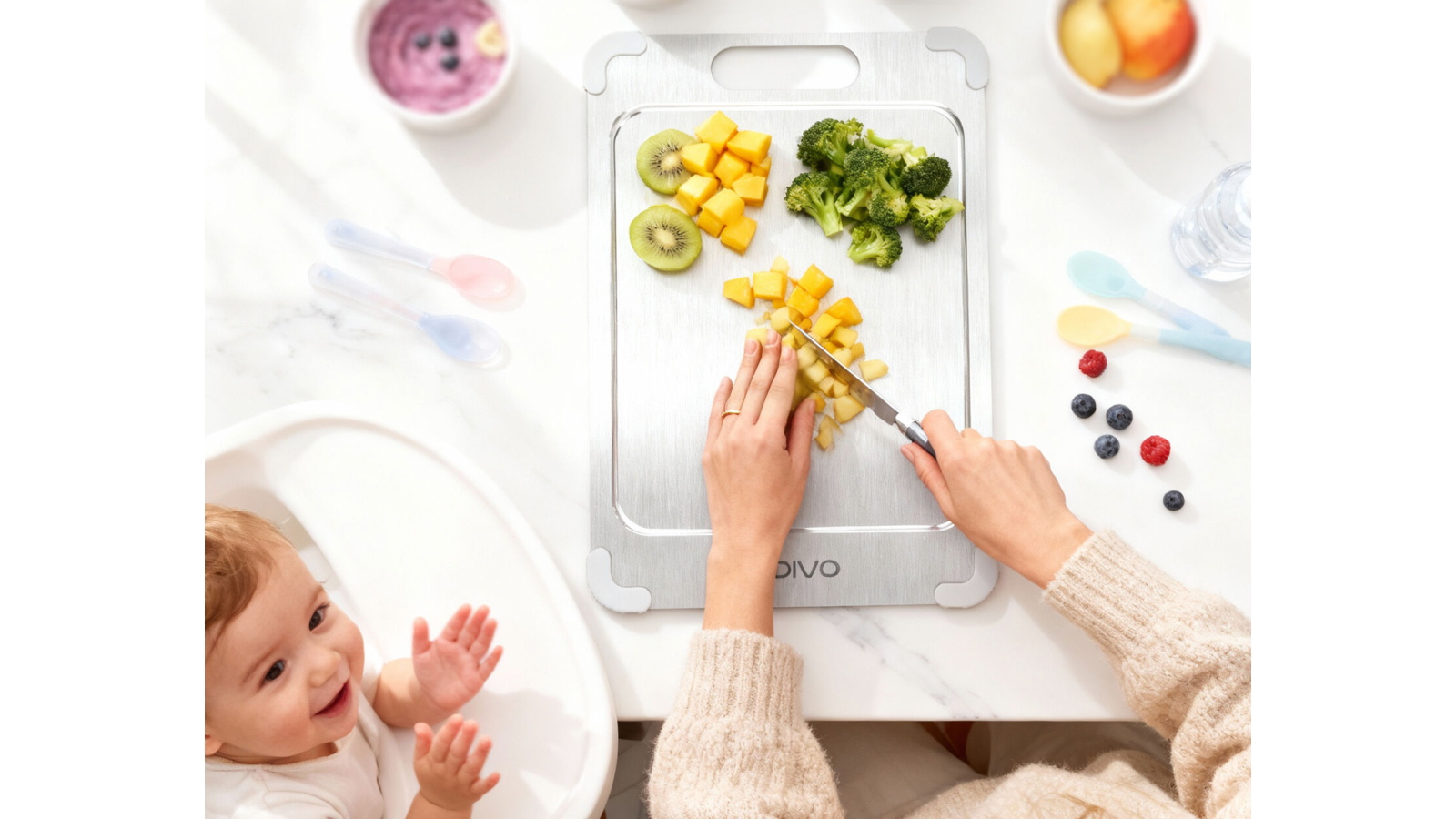 Adivo Pure Titanium Cutting Board - Large | Harvey Norman