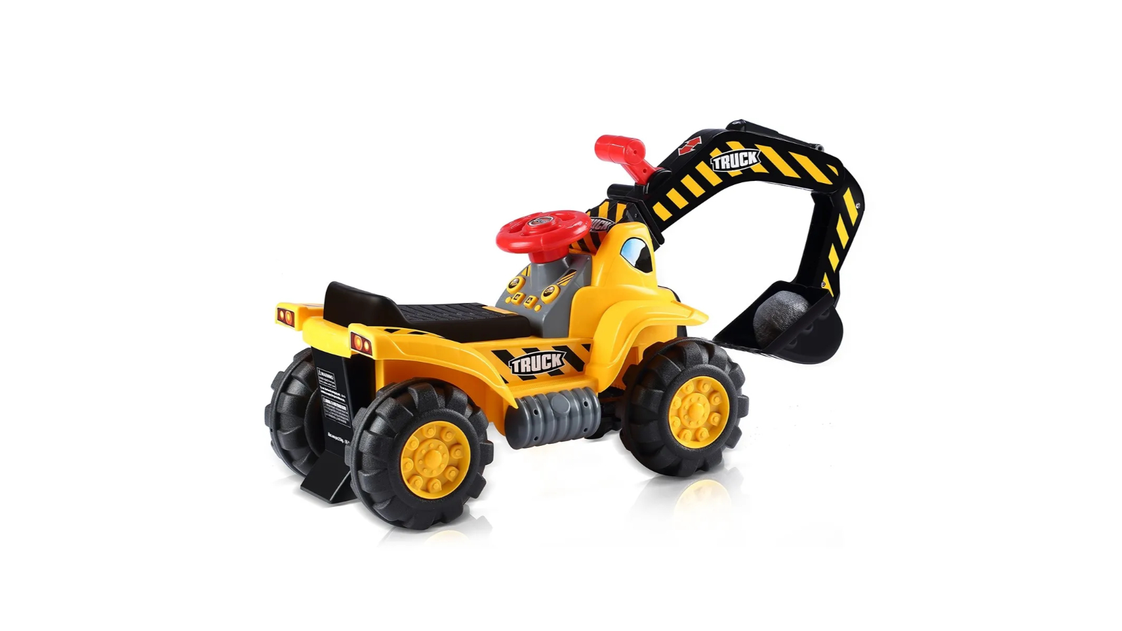 Kids Ride On Excavator Digger Tractor with Toy Stones And Helmet ...