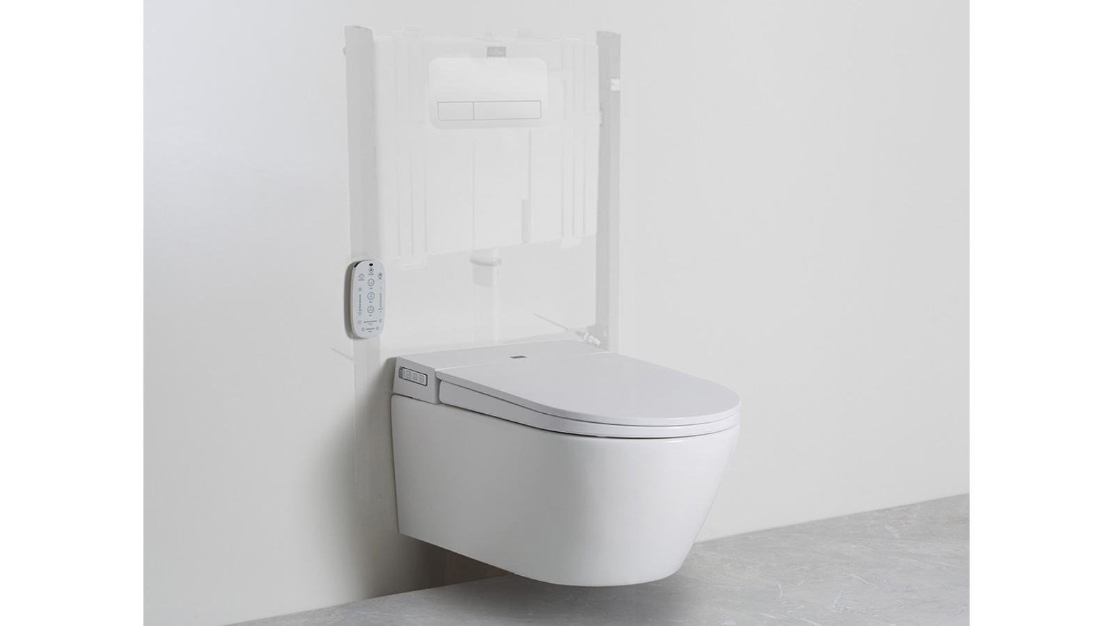 Argent Evo Wall Hung ViSmart Toilet System with Villeroy and Boch ...
