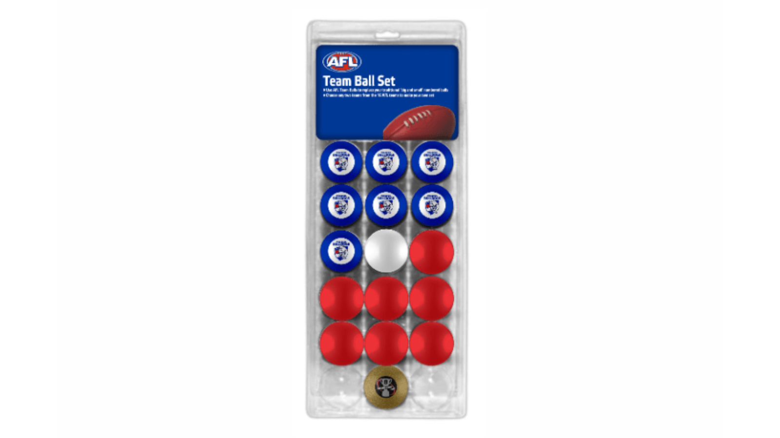 AFL Western Bulldogs Pool Snooker Billiard Ball Set | Harvey Norman