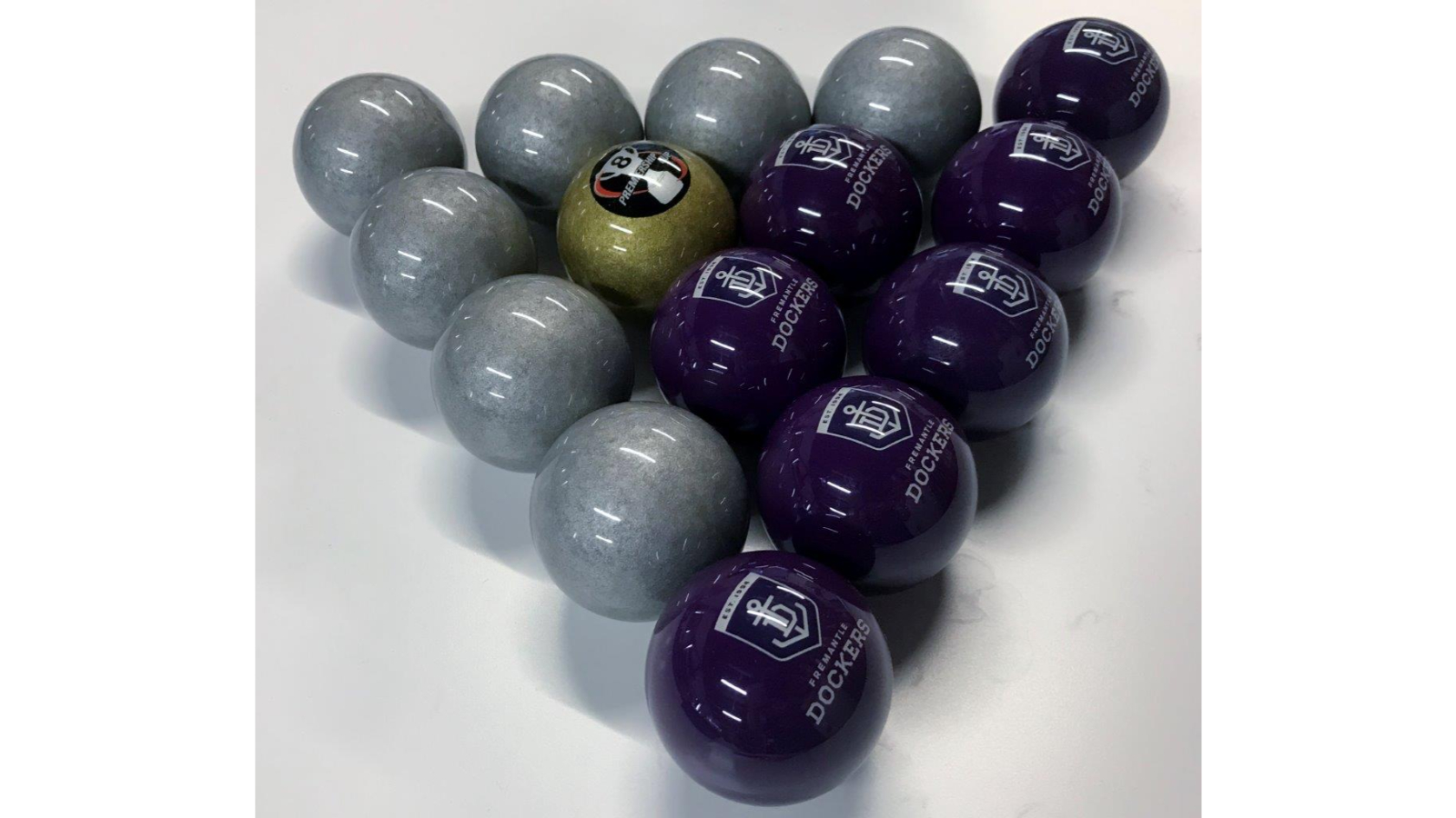 AFL Fremantle Dockers Freo Pool Snooker Billiard Ball Set | Harvey Norman