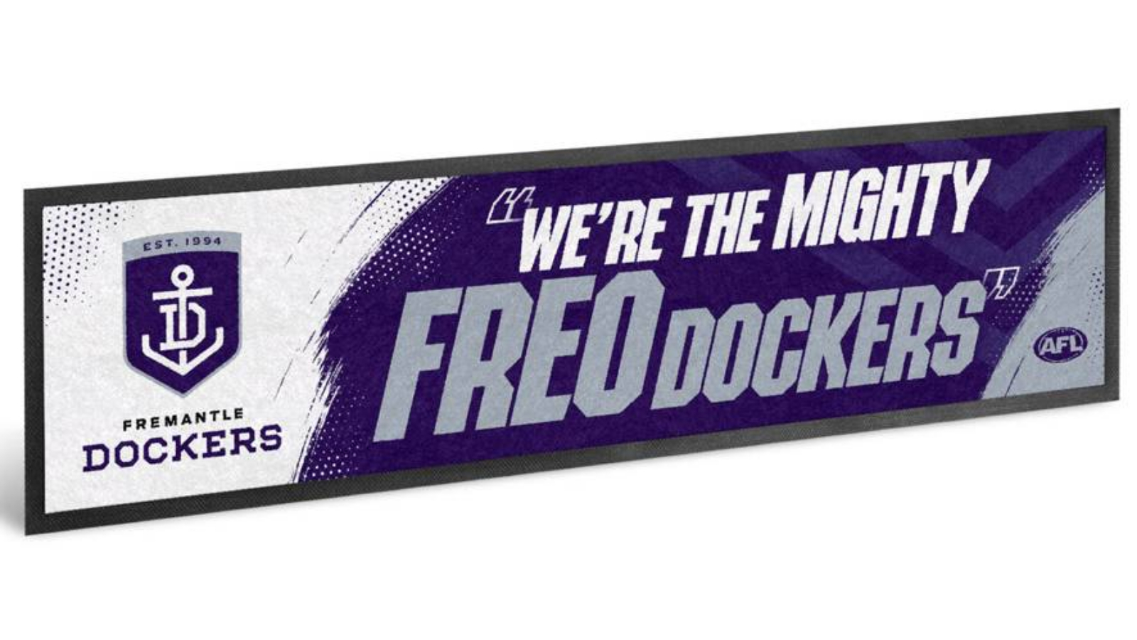 AFL Fremantle Dockers Team Song Bar Runner Mat | Harvey Norman