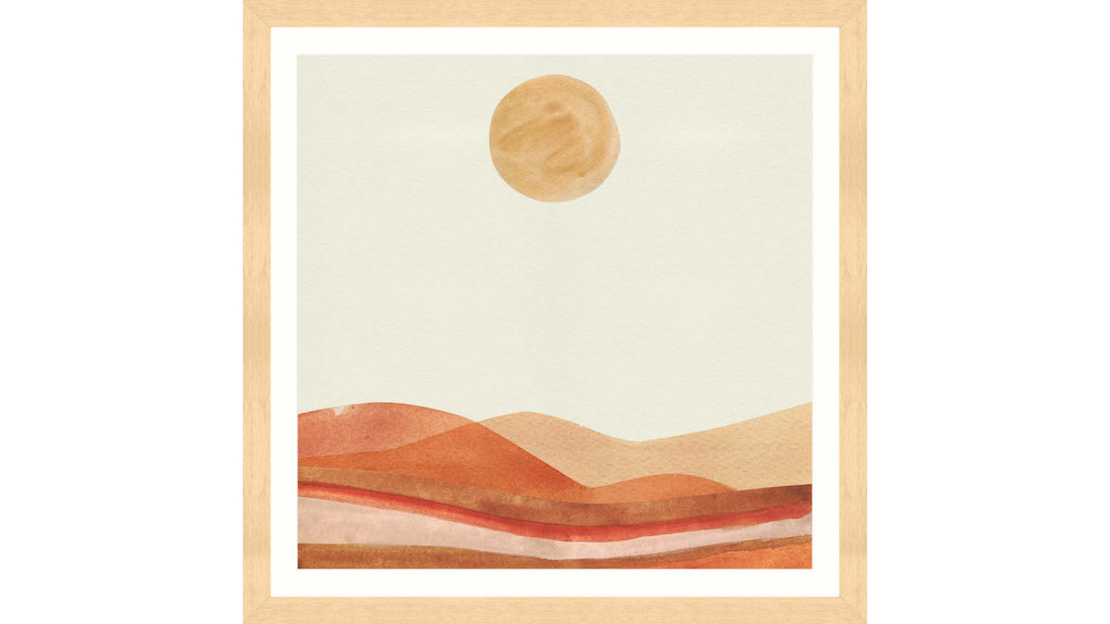 Terracotta Earth III Natural Framed Wall Art - Large | Harvey Norman