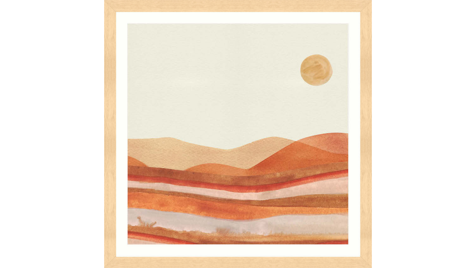 Terracotta Earth IV Natural Framed Wall Art - Large | Harvey Norman