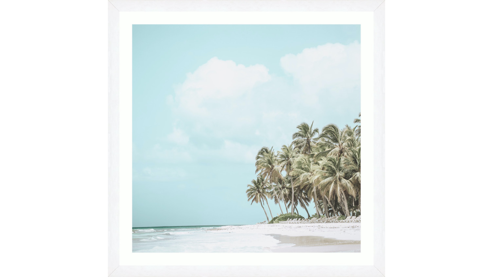 Tropical Bounty V White Framed Wall Art | Harvey Norman