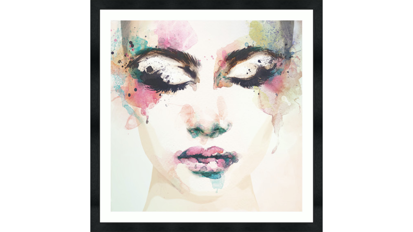 Ivy II Black Framed Wall Art - Large | Harvey Norman