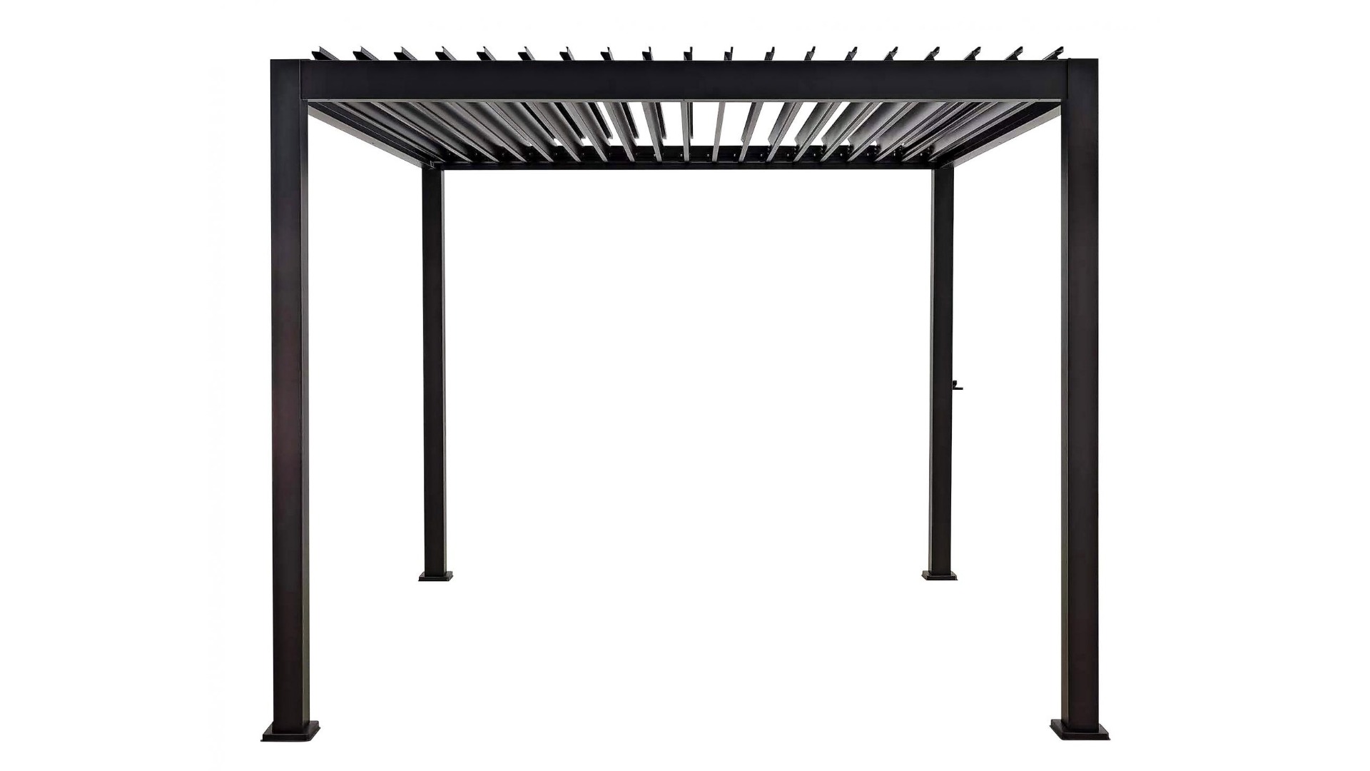 Gazebo 3m Square – Gunmetal | Harvey Norman