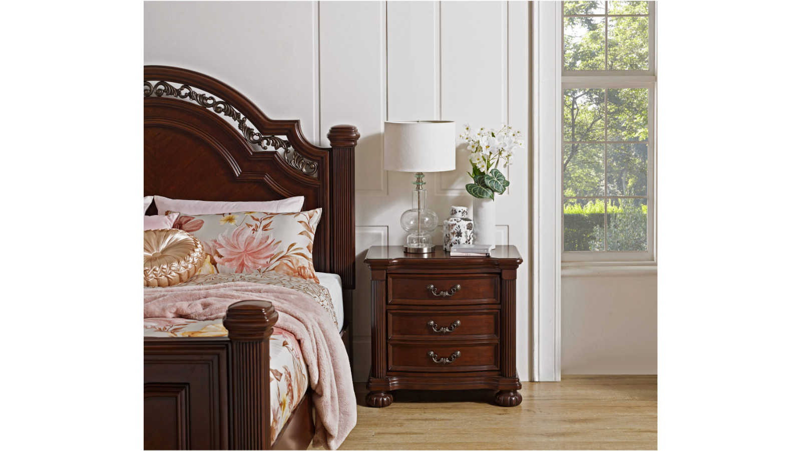 Athena 2-Drawer Bedside Table | Harvey Norman