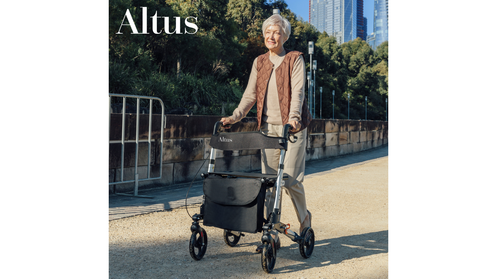 Altus Euro Walker with Seat Mobility Rollator | Harvey Norman