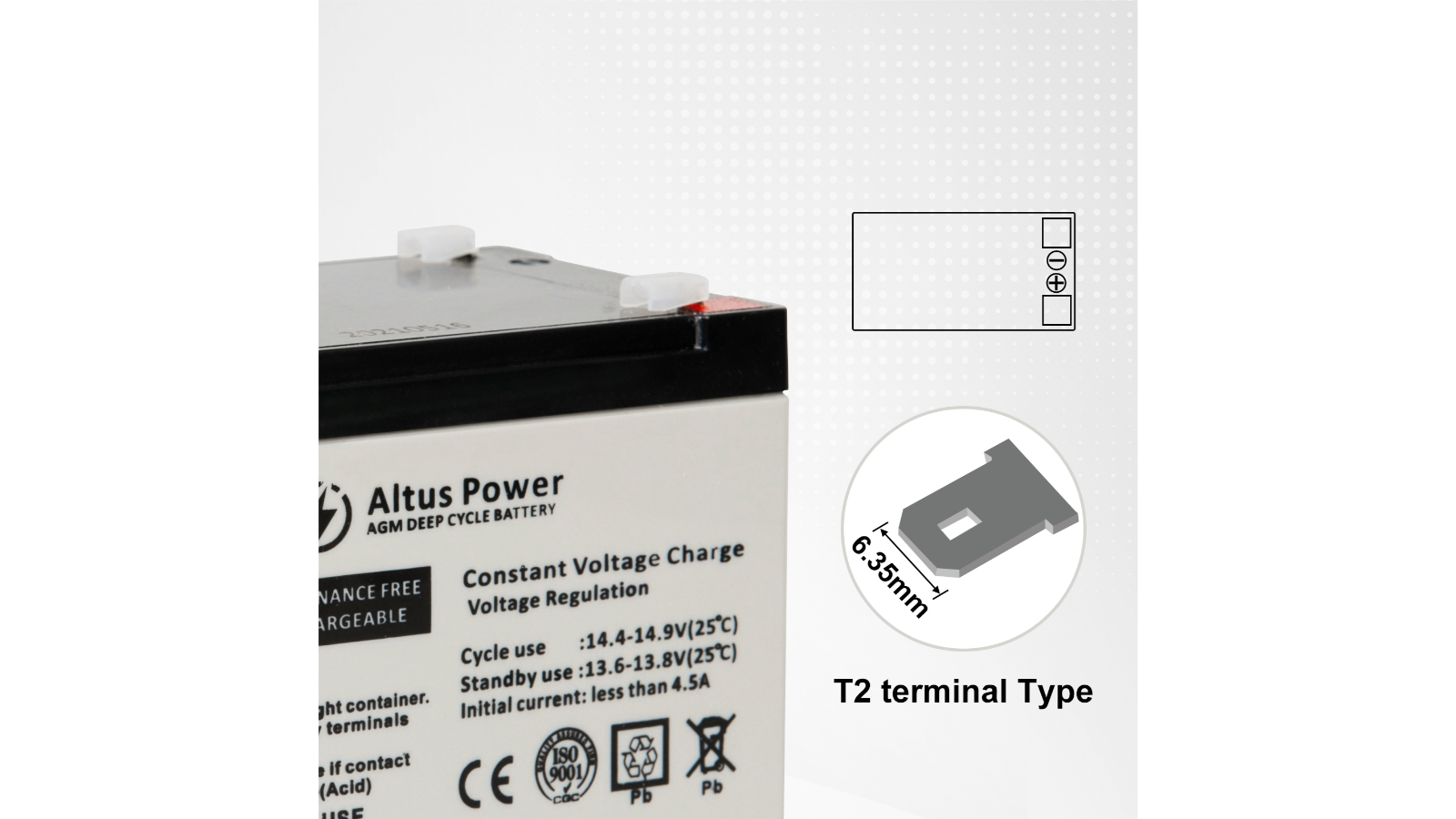 Altus 12V 15AH AGM Battery Deep Cycle SLA Lead Acid Battery | Harvey Norman