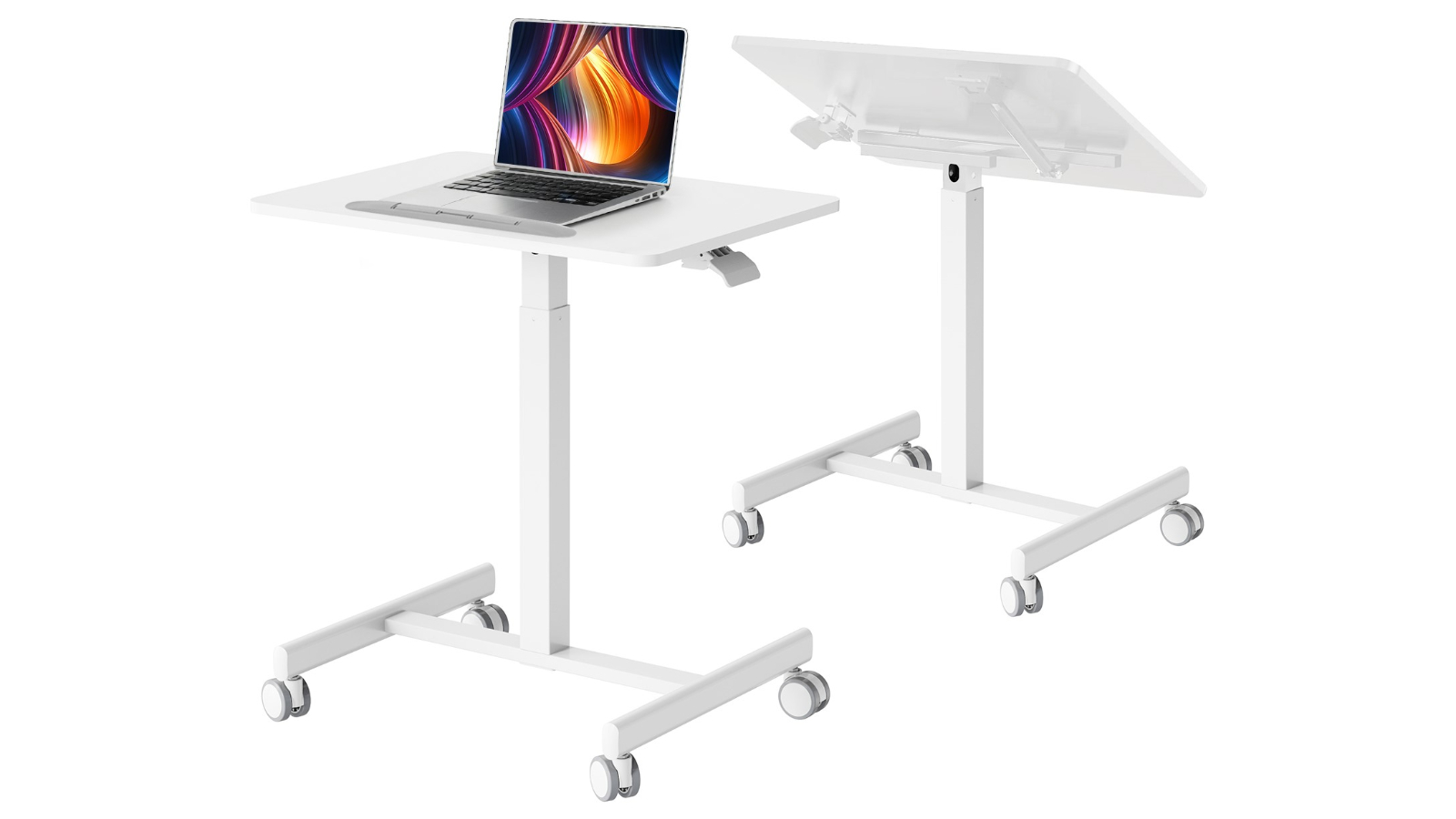 Altus Tilting Top Rolling Standing Table Cart | Harvey Norman