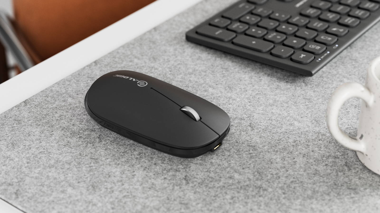 Alogic Echelon USB-C Rechargeable Wireless Mouse - Black | Harvey Norman