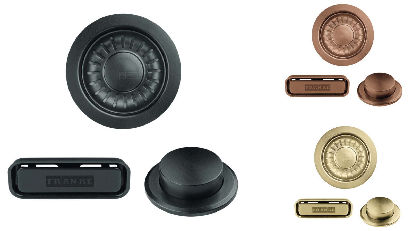 Franke Remote Waste Kit with Overflow and Push Button | Harvey Norman