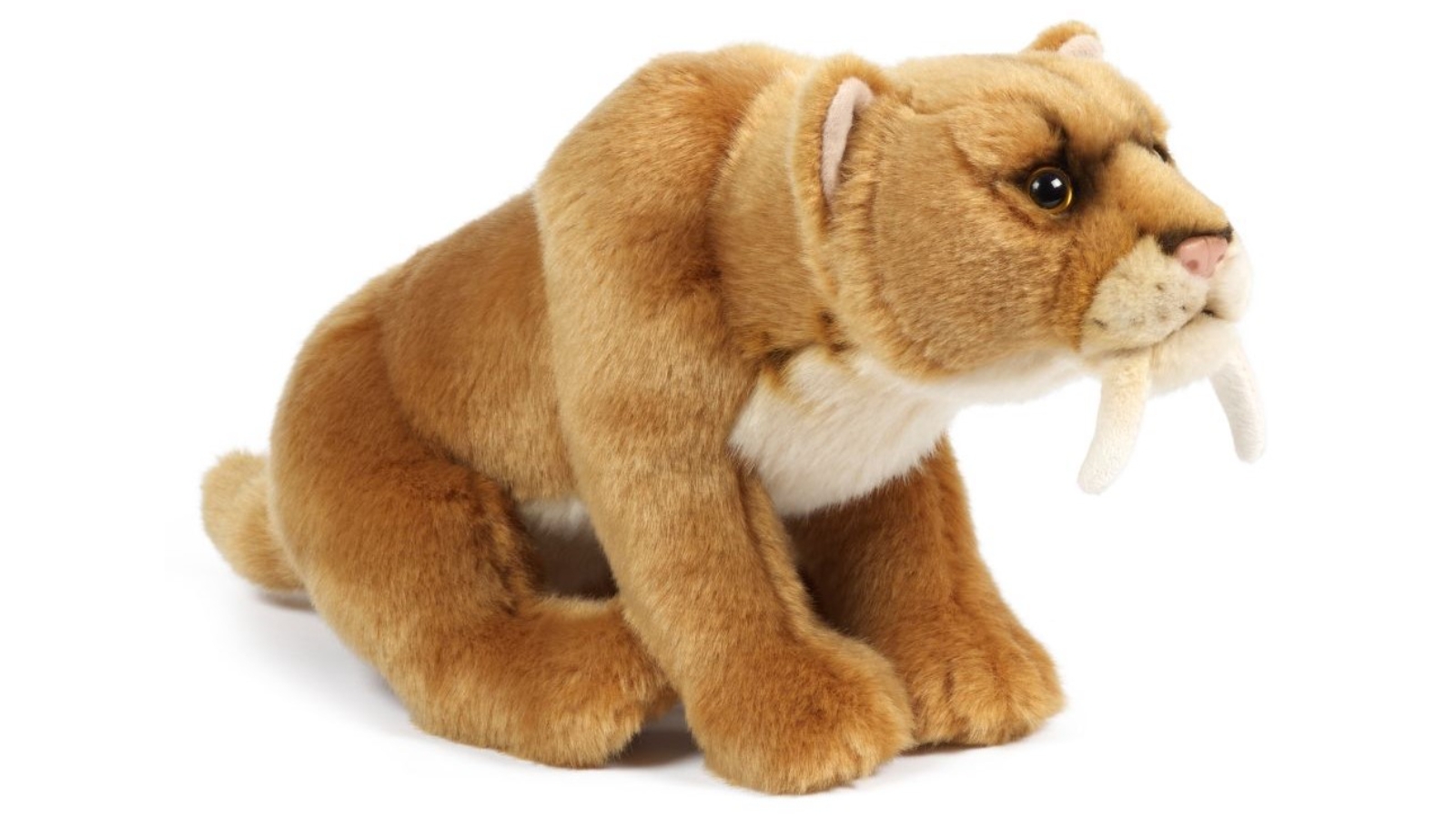 Living Nature 30cm Sabre Toothed Tiger Plush Toy | Harvey Norman
