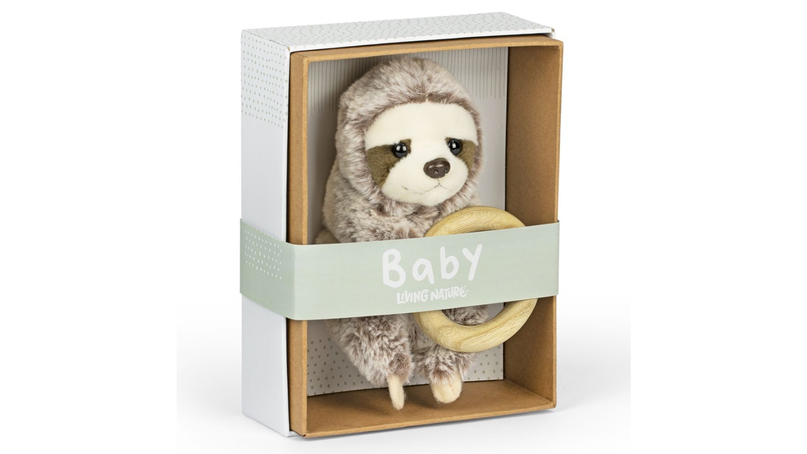 Living Nature Sloth Babies with Ring Plush Toy | Harvey Norman