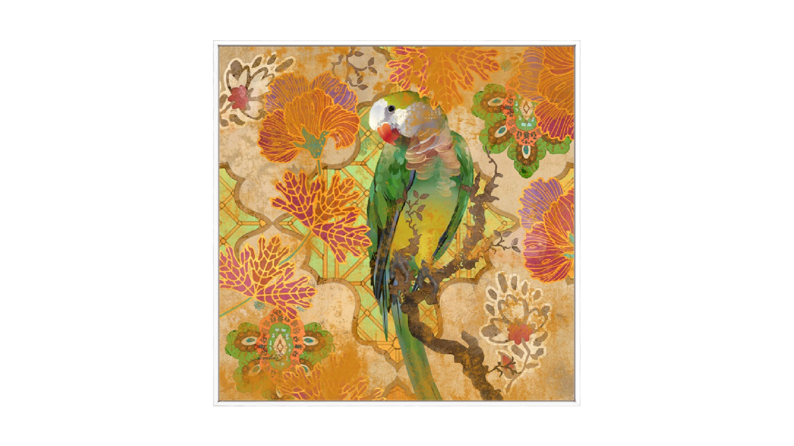 La Grolla Animal Utopia II White Gallery Wall Art - 67 x 67cm | Harvey ...