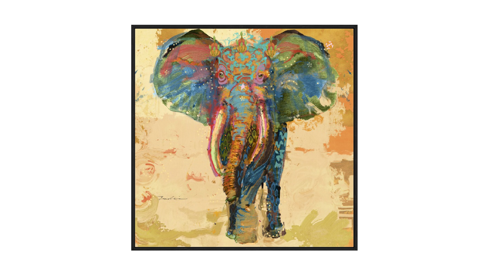La Grolla Animal Utopia III Black Gallery Wall Art - 67 x 67cm | Harvey ...
