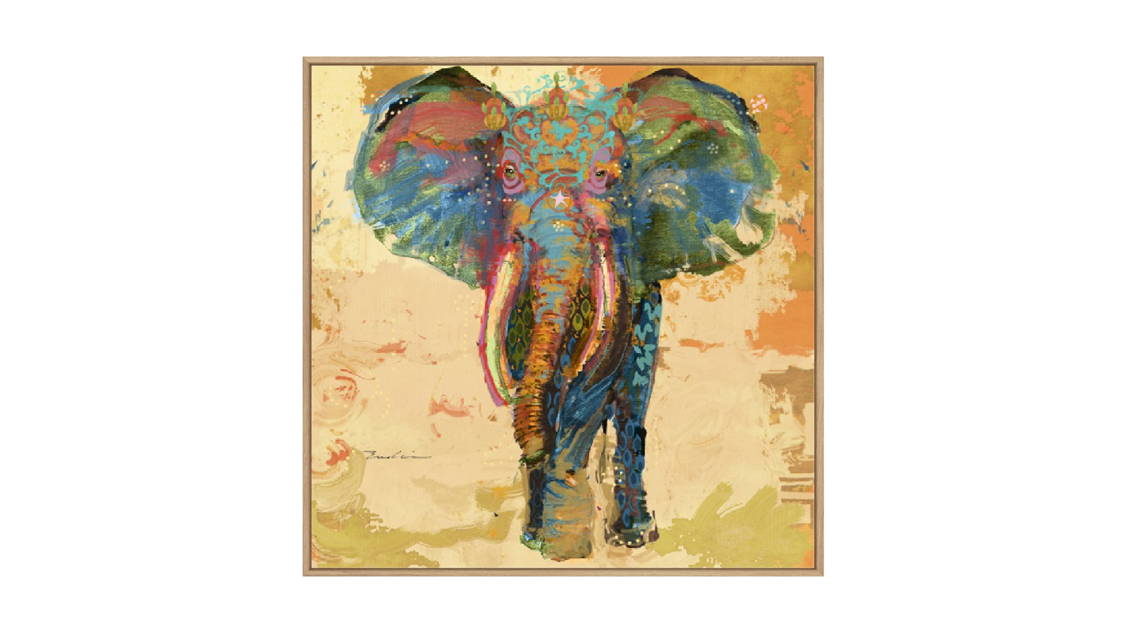 La Grolla Animal Utopia III Natural Gallery Wall Art - 87 x 87cm ...