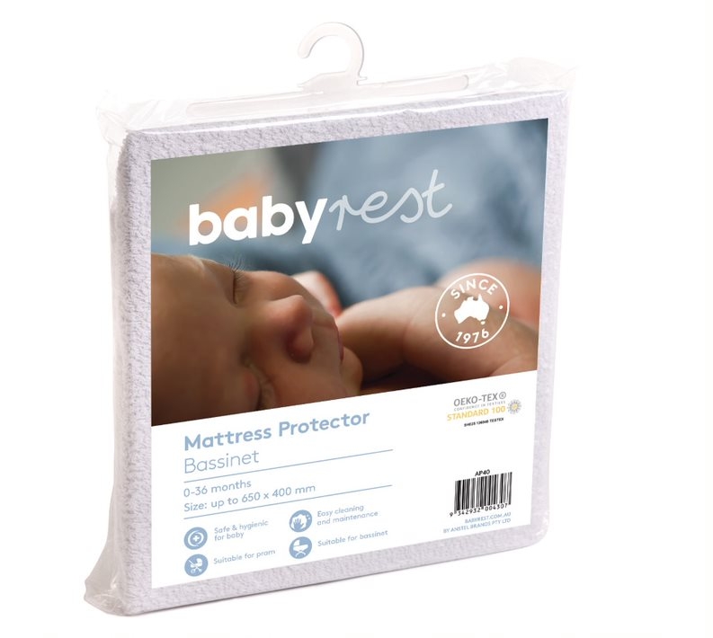 BabyRest Bassinet Waterproof Mattress Protector | Harvey Norman