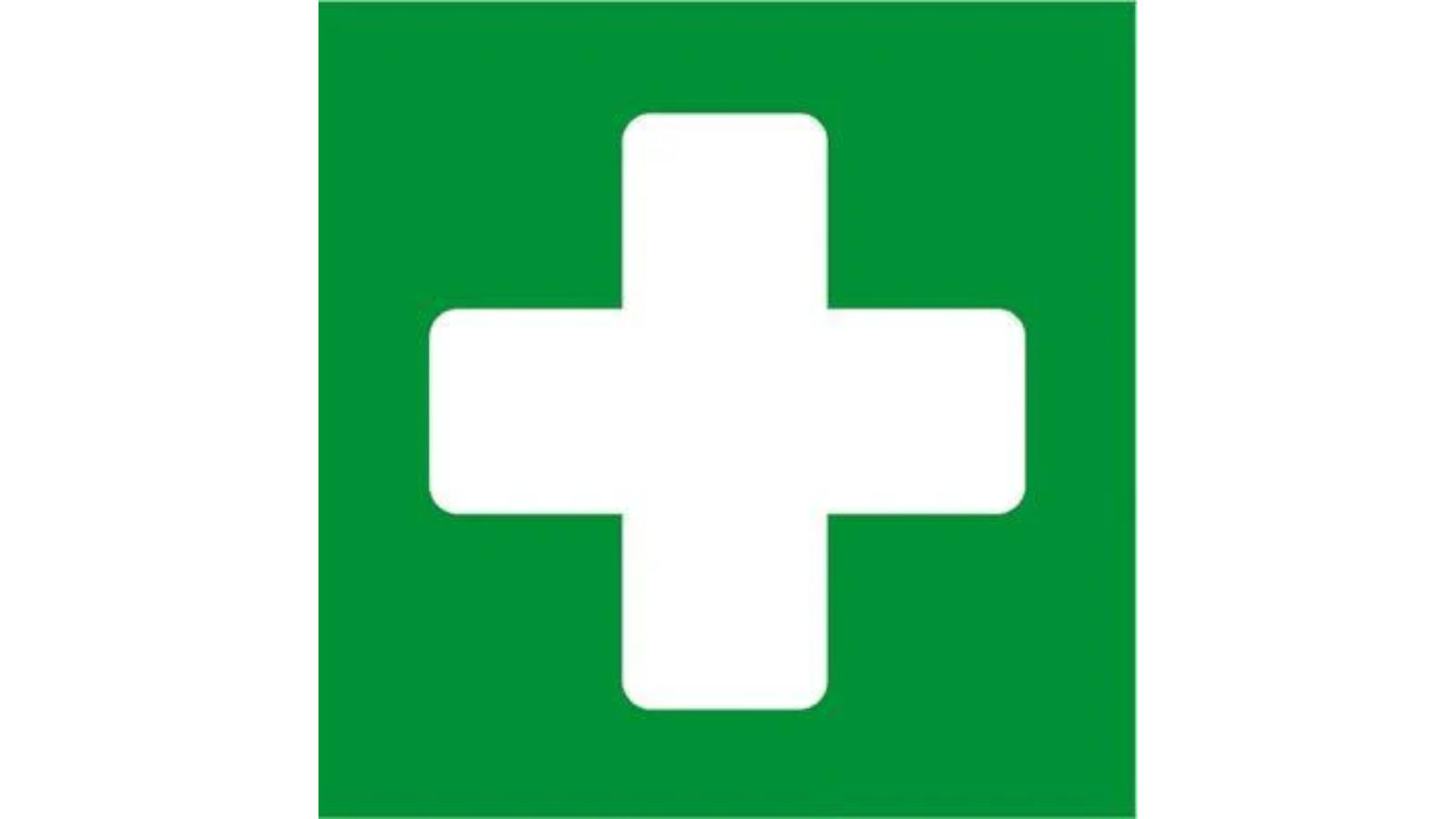 Apli First Aid Self Adhesive Sign - Green | Harvey Norman