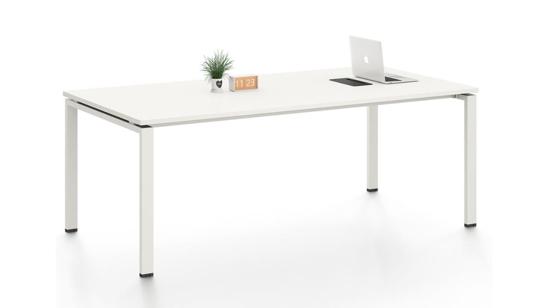HelloFurniture White Emery Meeting Table - 200cm | Harvey Norman