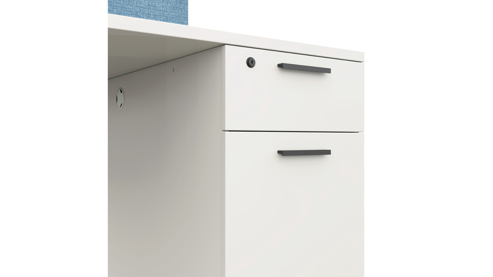 HelloFurniture White 2-Seater Emery Office Table | Harvey Norman