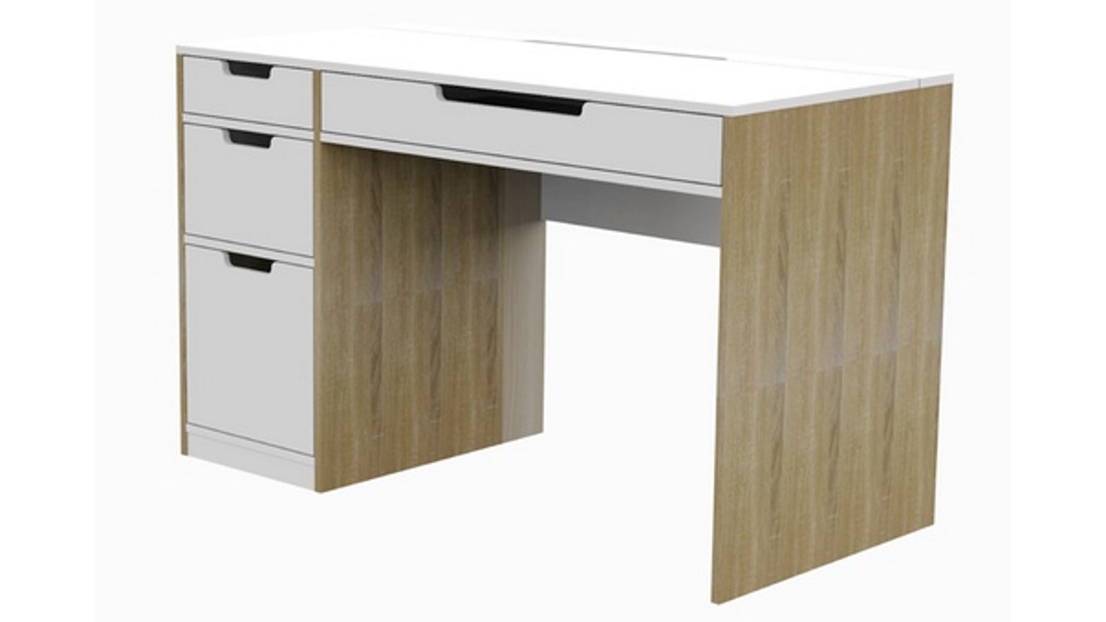 HelloFurniture Hekman Wooden Computer Desk White Harvey Norman