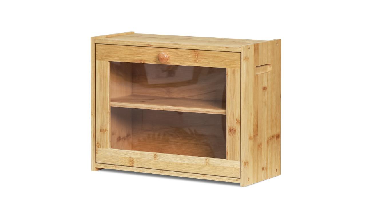 HelloFurniture Bamboo Bread Box | Harvey Norman