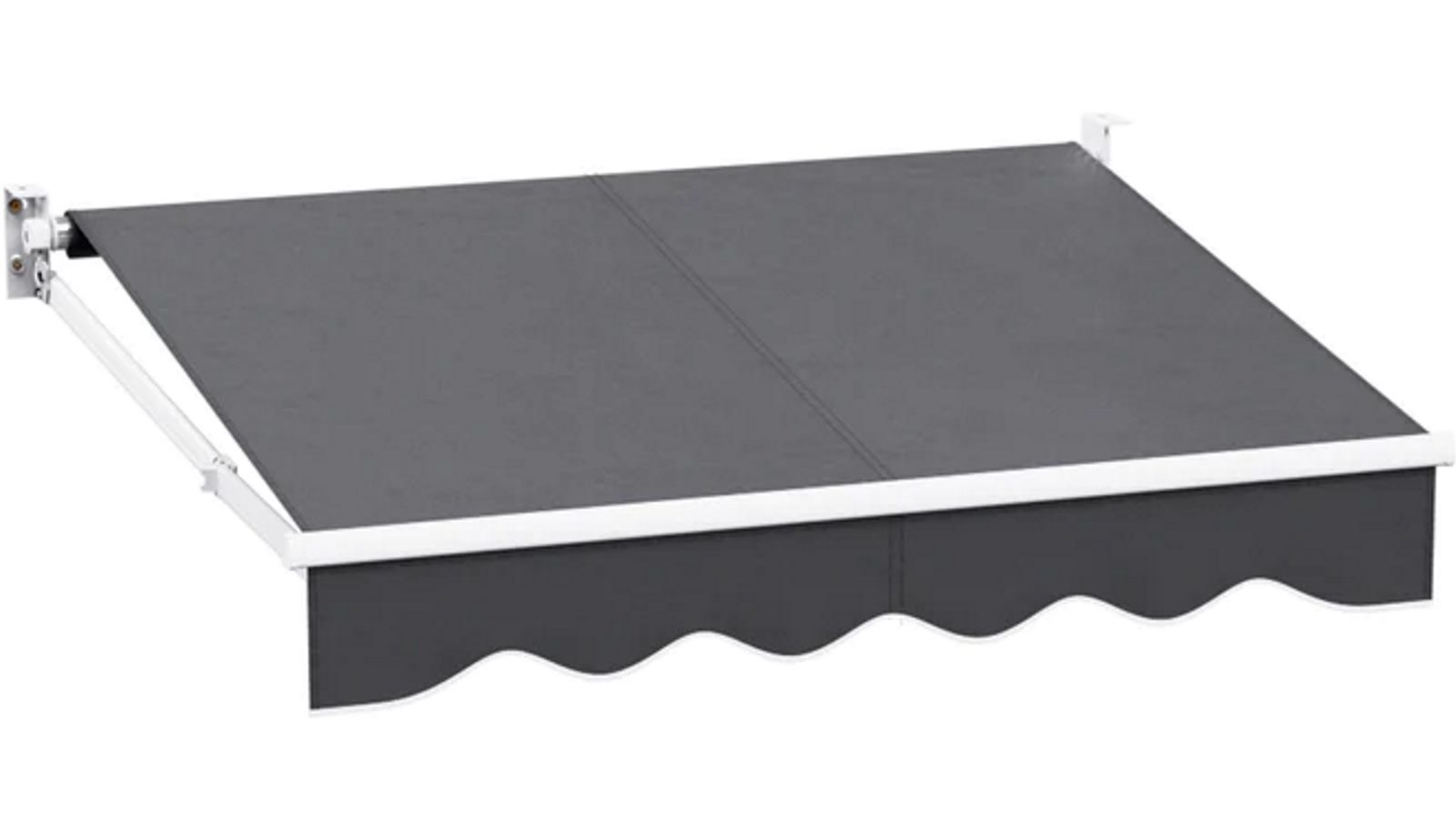 Instahut Retractable Folding Arm Awning Outdoor Canopy Sunshade - Grey ...