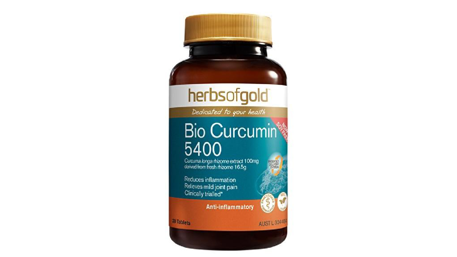 Herbs of Gold Bio Curcumin 5400 - 30 Tablets | Harvey Norman