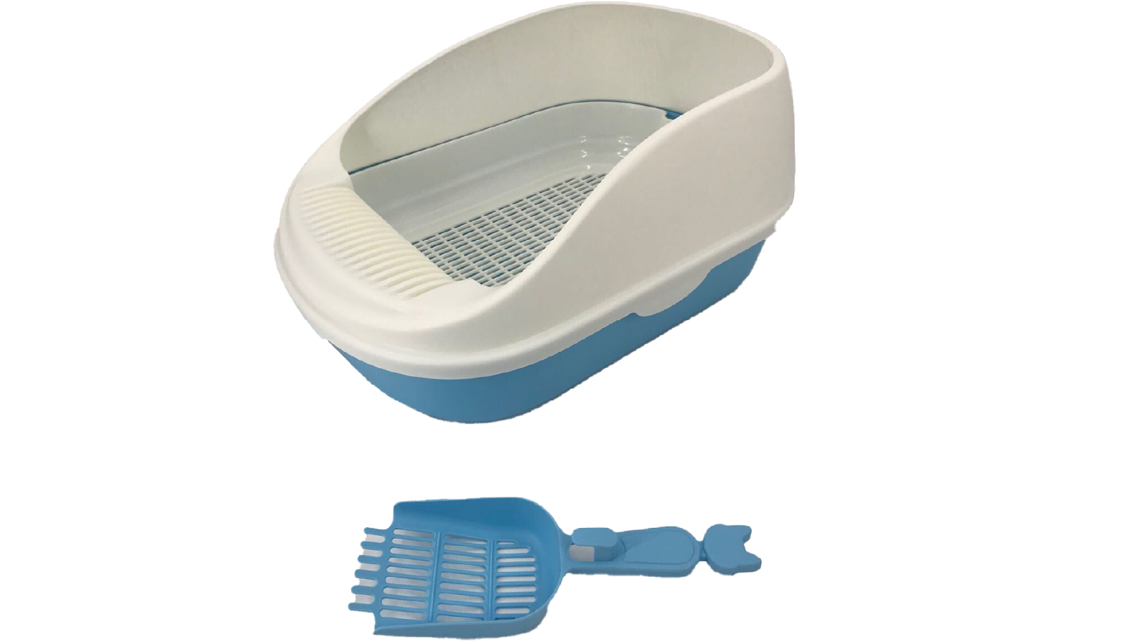 YES4PETS Large Portable Cat Toilet Litter Box Tray House with Scoop and ...