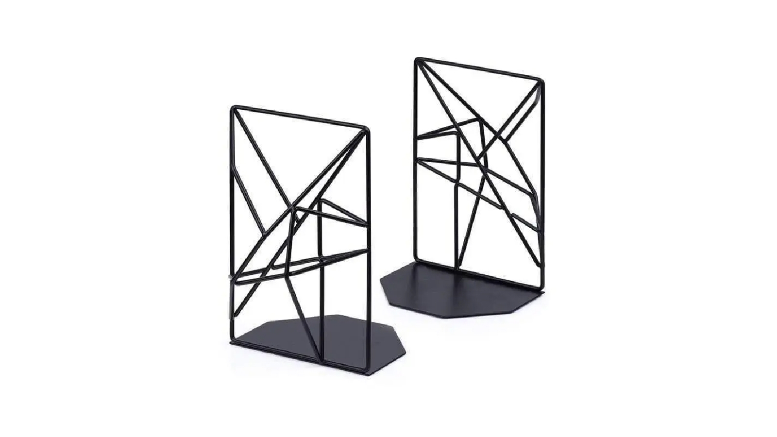HOD Black Metal Geometric Book Holder - Black | Harvey Norman