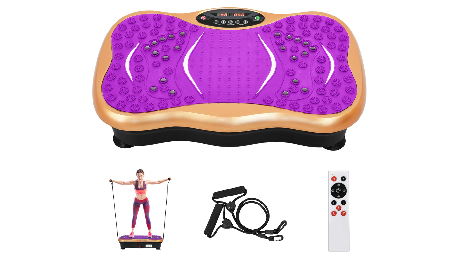 Advwin Vibration Machine Plate Exercise Machine - Purple | Harvey Norman