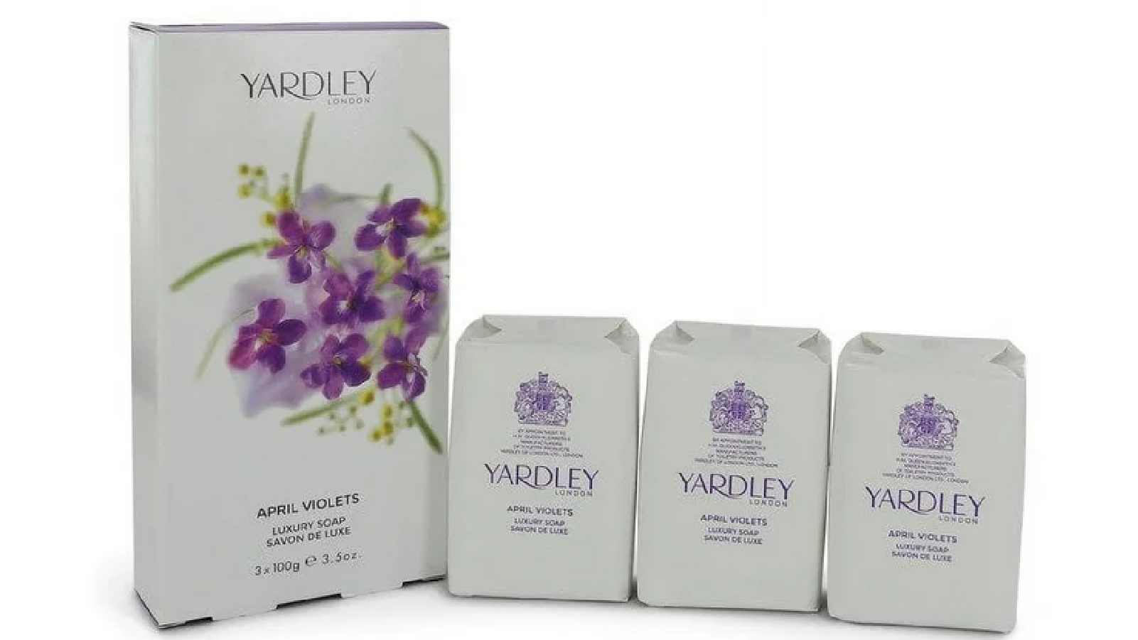 Yardley London 3 x 3.5 oz April Violets Soap | Harvey Norman