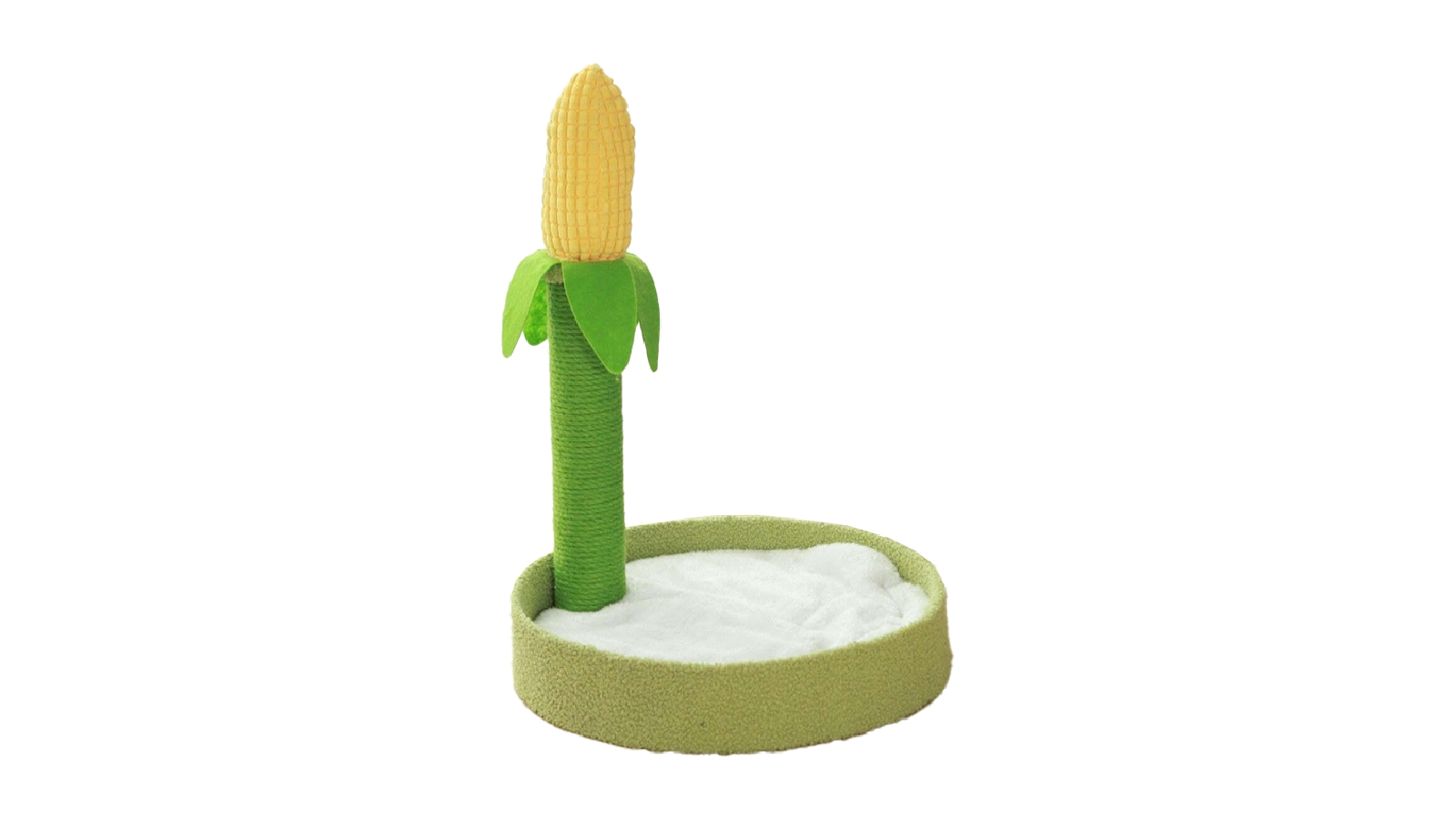 Furbulous Corn Cob Cat Scratching Post with Bed | Harvey Norman