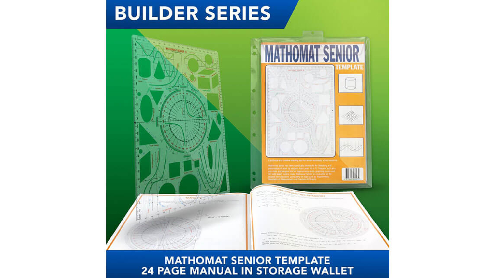 Mathomat Senior Stencil Template for Years 10-12 | Harvey Norman