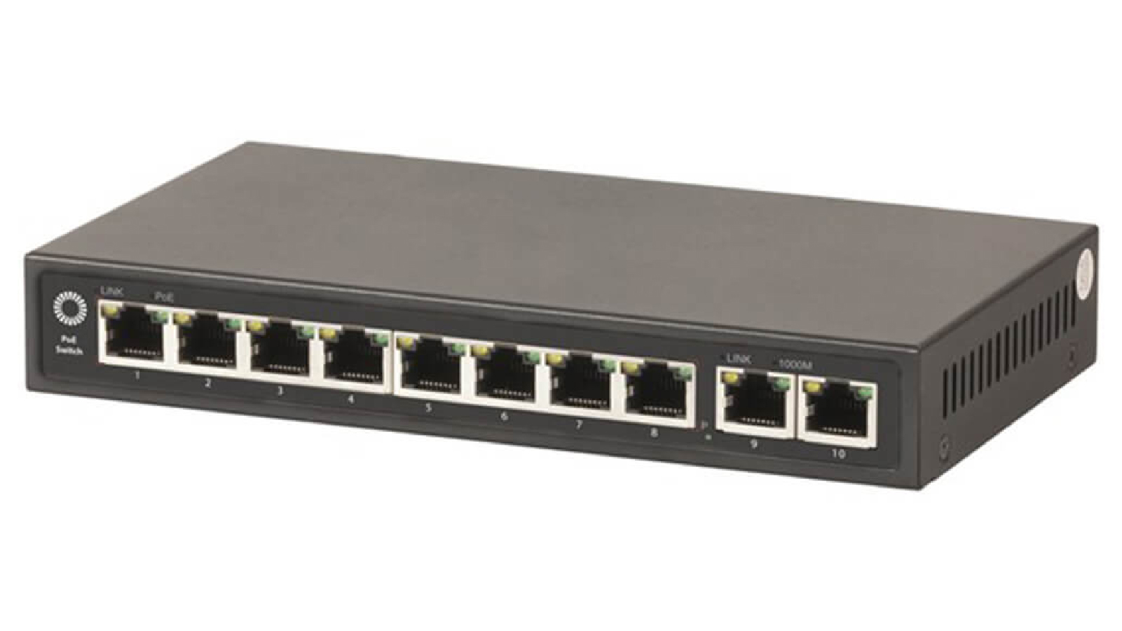 Latestbuy 30W 10 Port Gigabit PoE Network Hub Switch with PSU | Harvey ...
