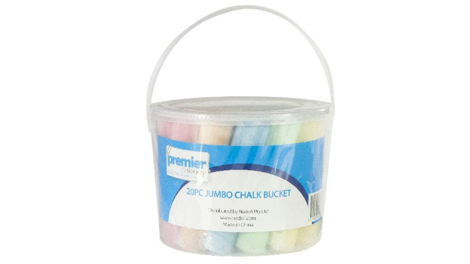 Premier 20 Piece Assorted Black Board Jumbo Chalk Set with Bucket ...