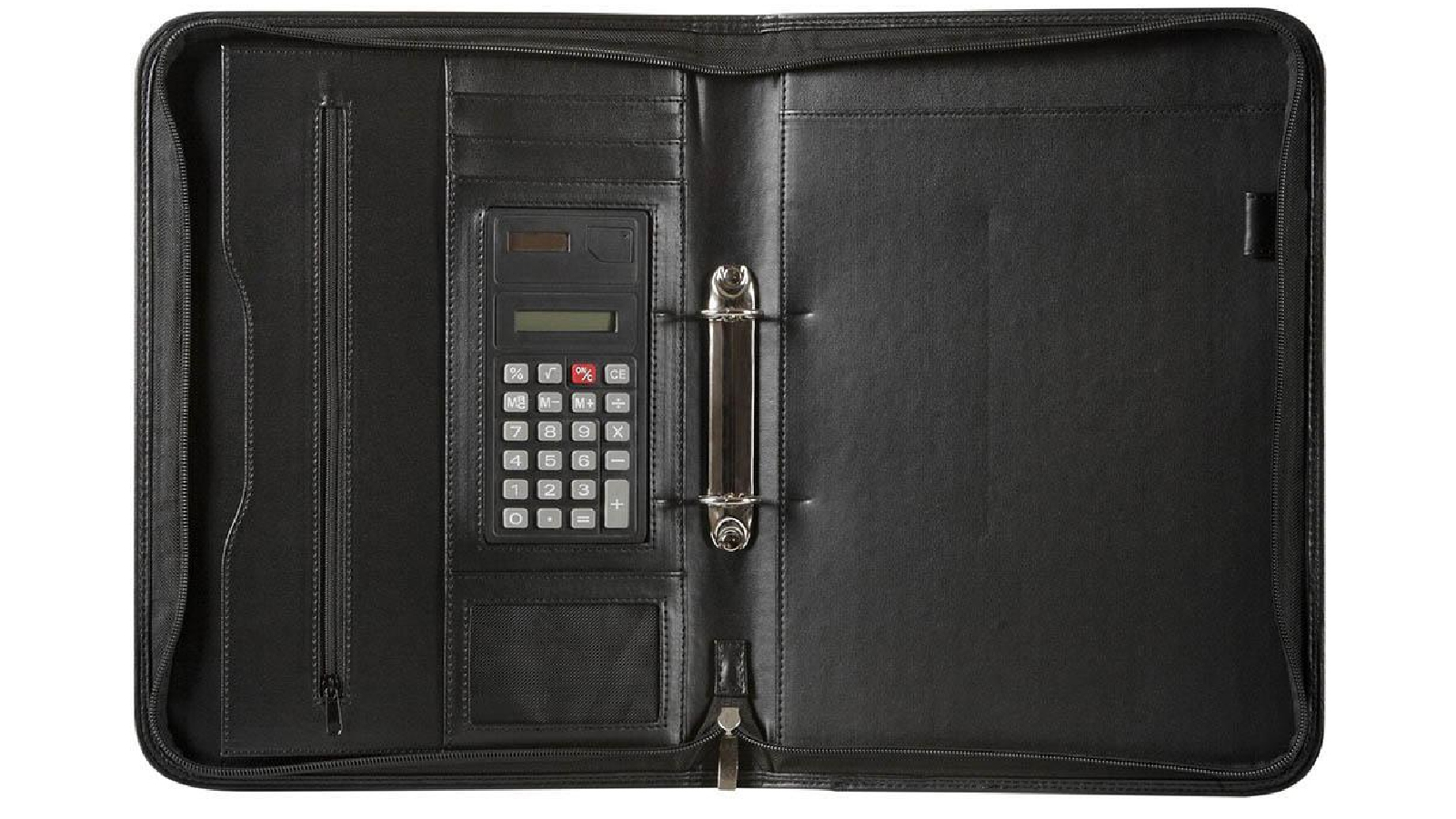 Spirax Professional Zippered 2 Ring Compendium Folder A4 - Black | Harvey Norman