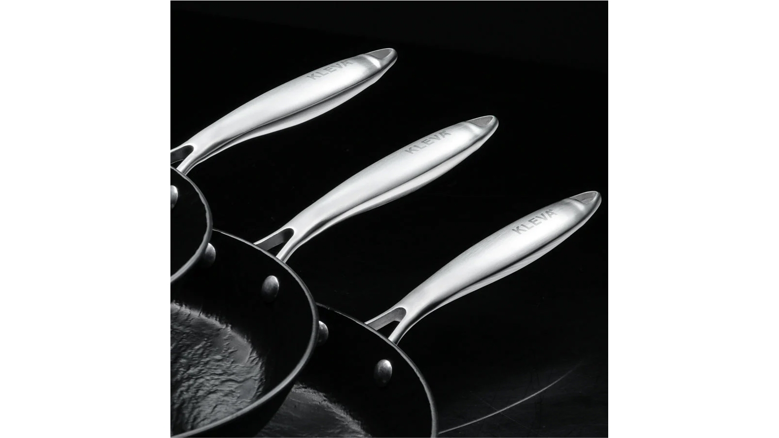 Kleva Sahara Slate Non-Stick Frying Pans | Harvey Norman