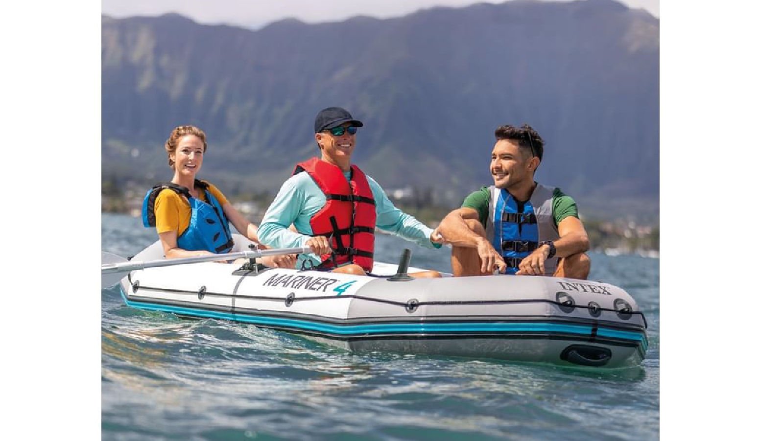 Intex Mariner 4 Boat Set | Harvey Norman