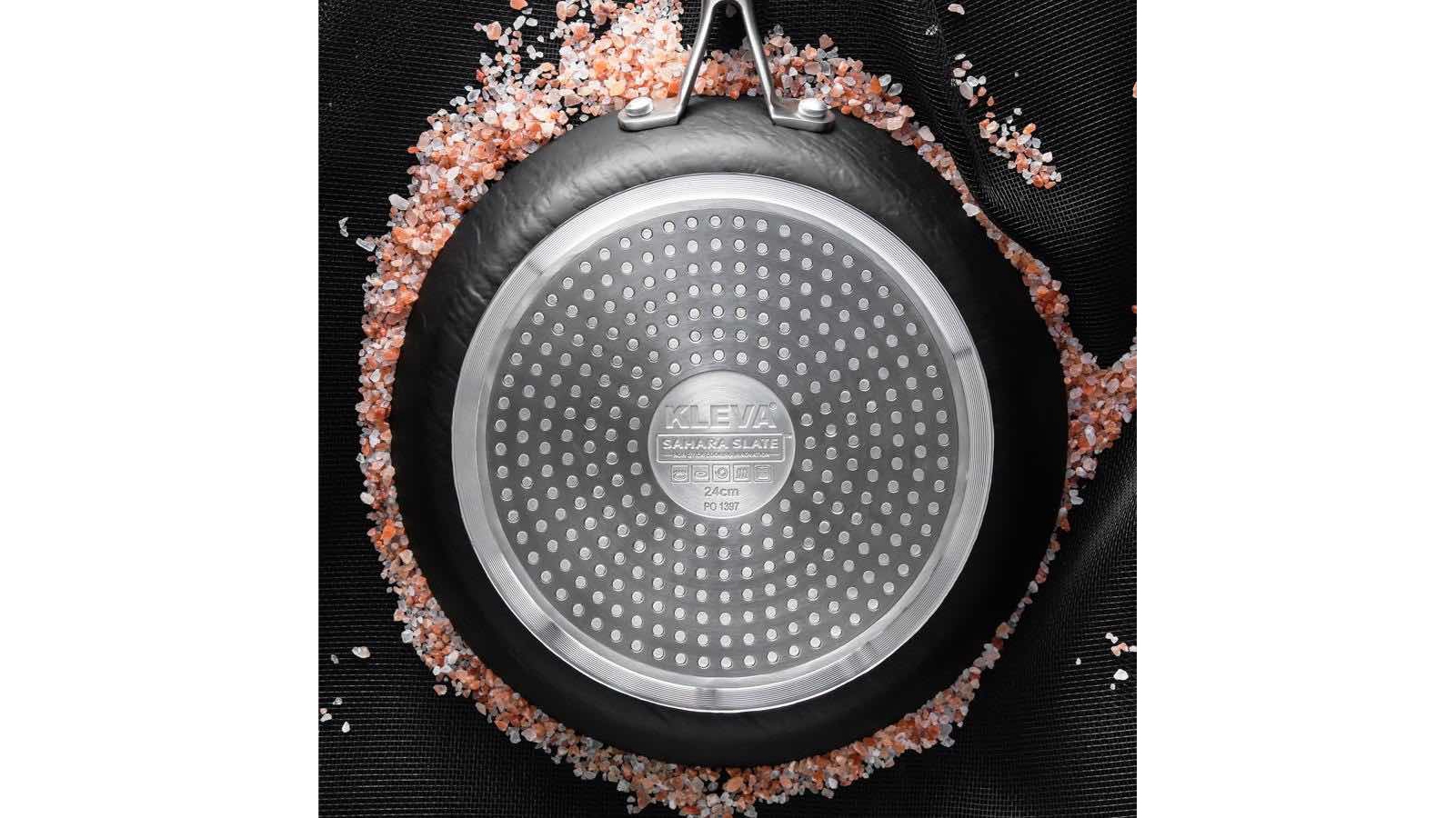 Kleva Sahara Slate Non-Stick Frying Pans | Harvey Norman