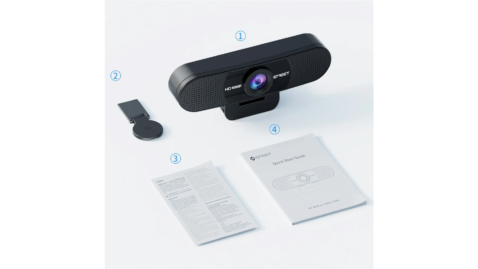 EMeet SmartCam C960 FHD 1080P Webcam with Dual Microphones | Harvey Norman