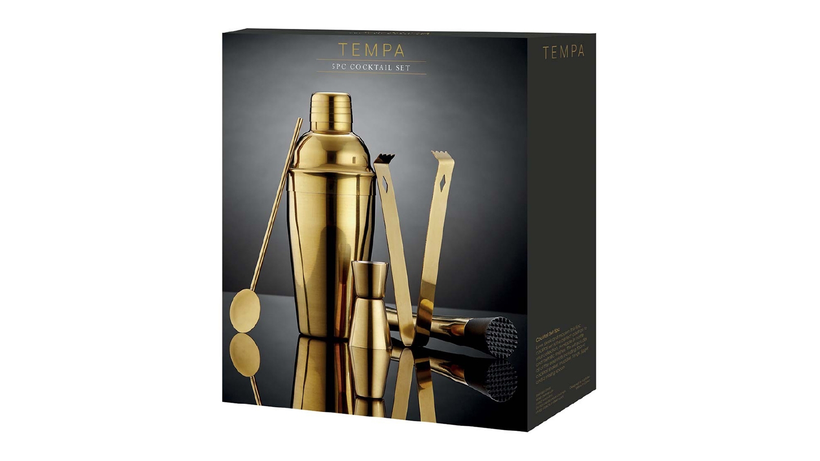 Tempa 5-Piece Aurora Cocktail Set - Gold | Harvey Norman