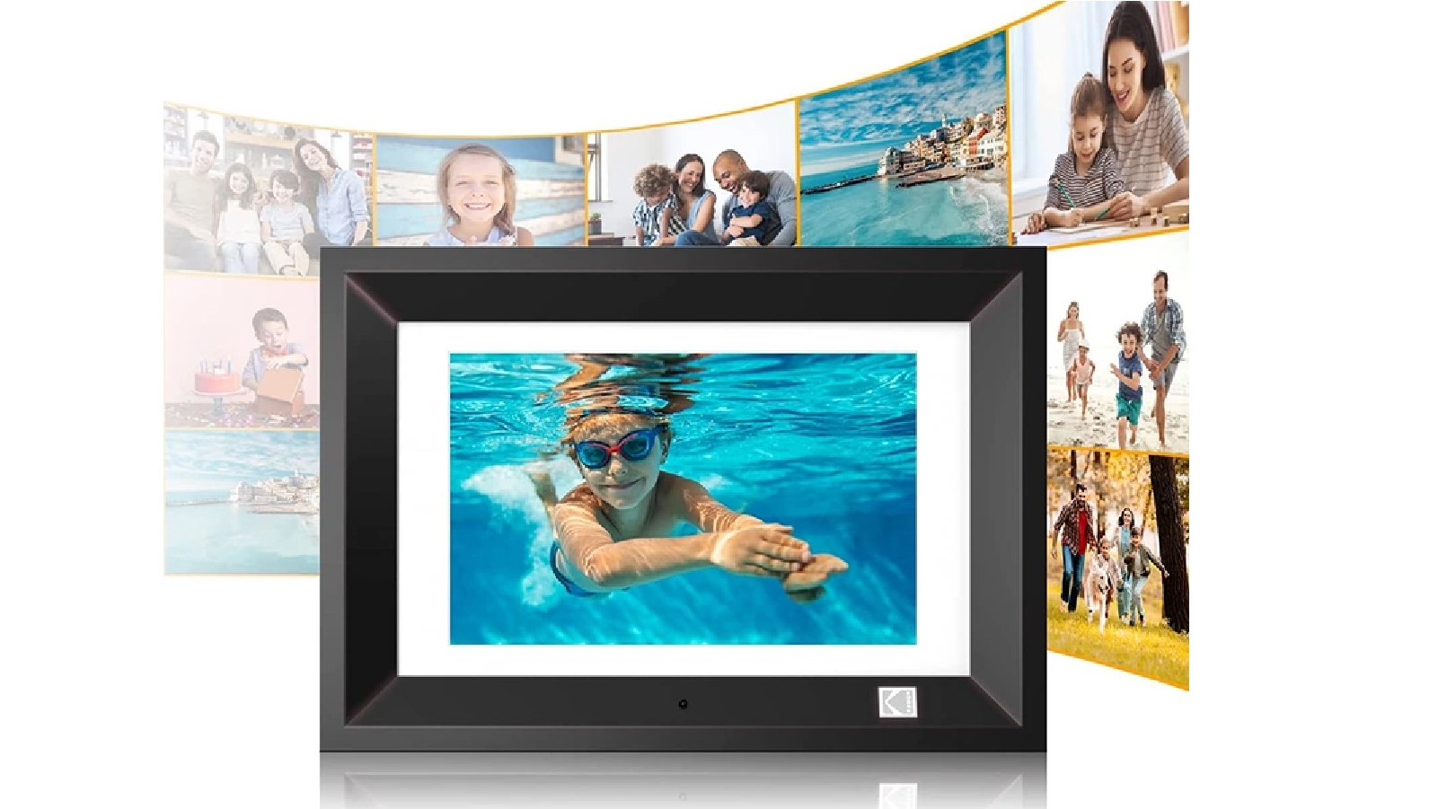 Kodak RDPF-1020V 10.1 Inch Digital Picture Wood Frame with Remote ...