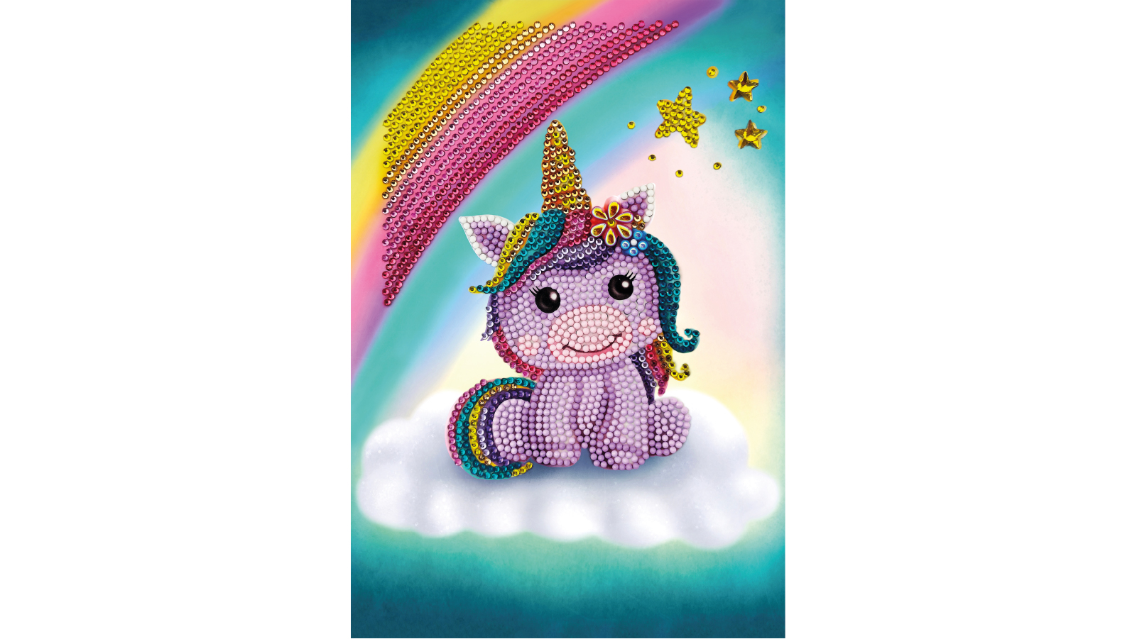 Craft Buddy Unicorn Smile Notebook Crystal Art | Harvey Norman